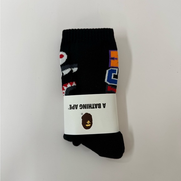 Bape | Underwear & Socks | Bape Crew Socks Wgm Logo Mens Womens Unisex ...